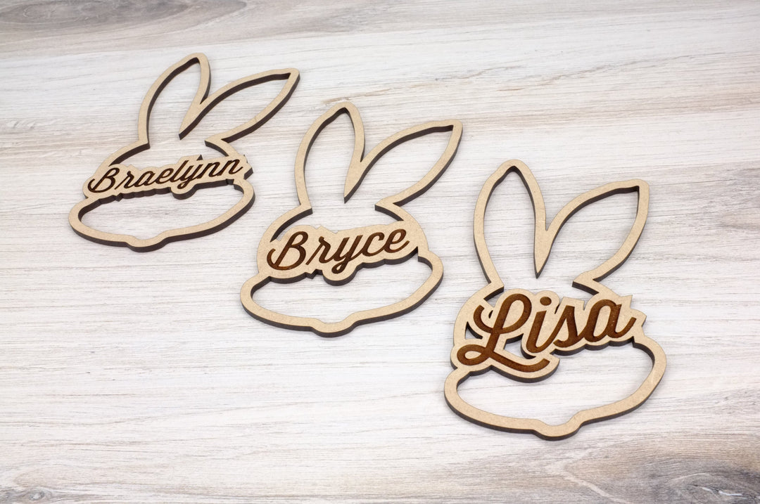 Personalized Easter basket tags, bunny tags, Easter baskets personaliz ...
