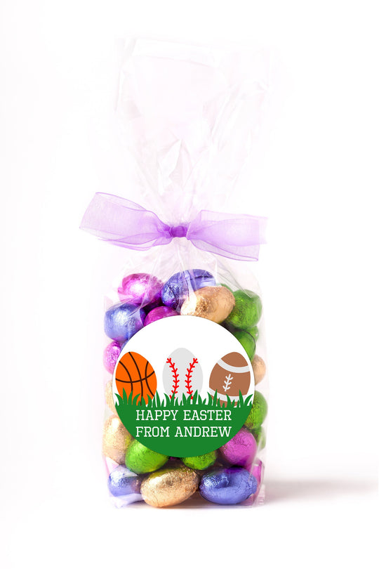 Easter Stickers, Easter Sport Eggs, Personalized Easter Stickers, Kids ...